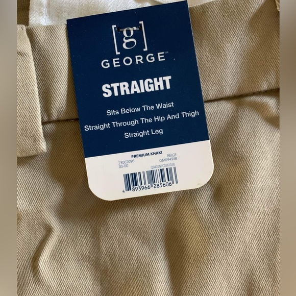 George | Pants | George Mens Premium Straight Fit Khaki Pants 44 X 3 ...